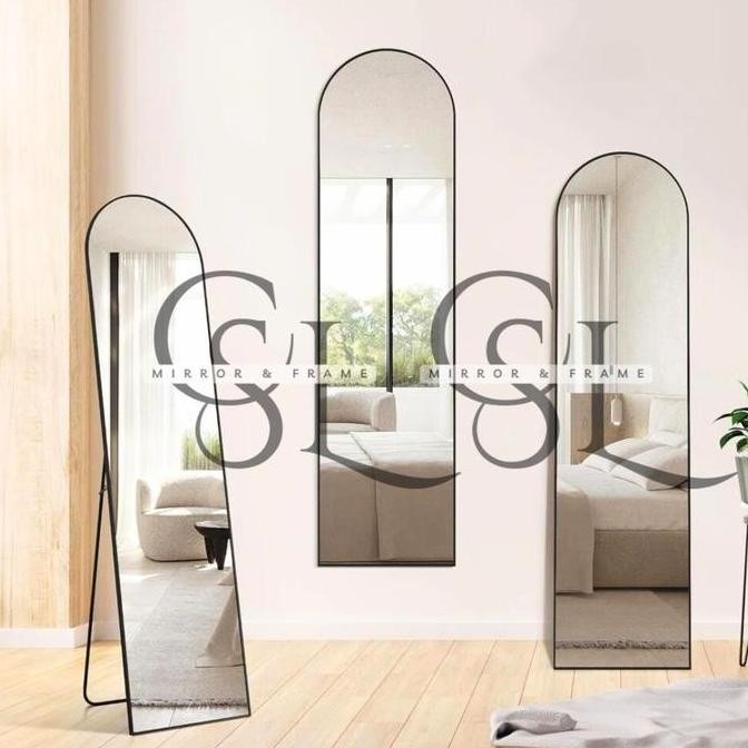 CSL Standing Mirror Oval 3 in 1 Standing Mirror Wall Mirror Backrest ...