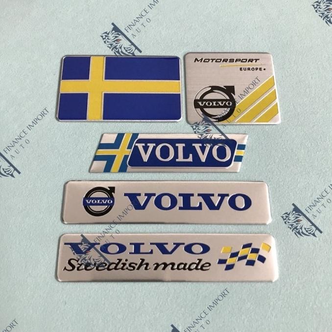 Ready emblem 3d aluminum volvo motorsport swedish made / volvo plate ...