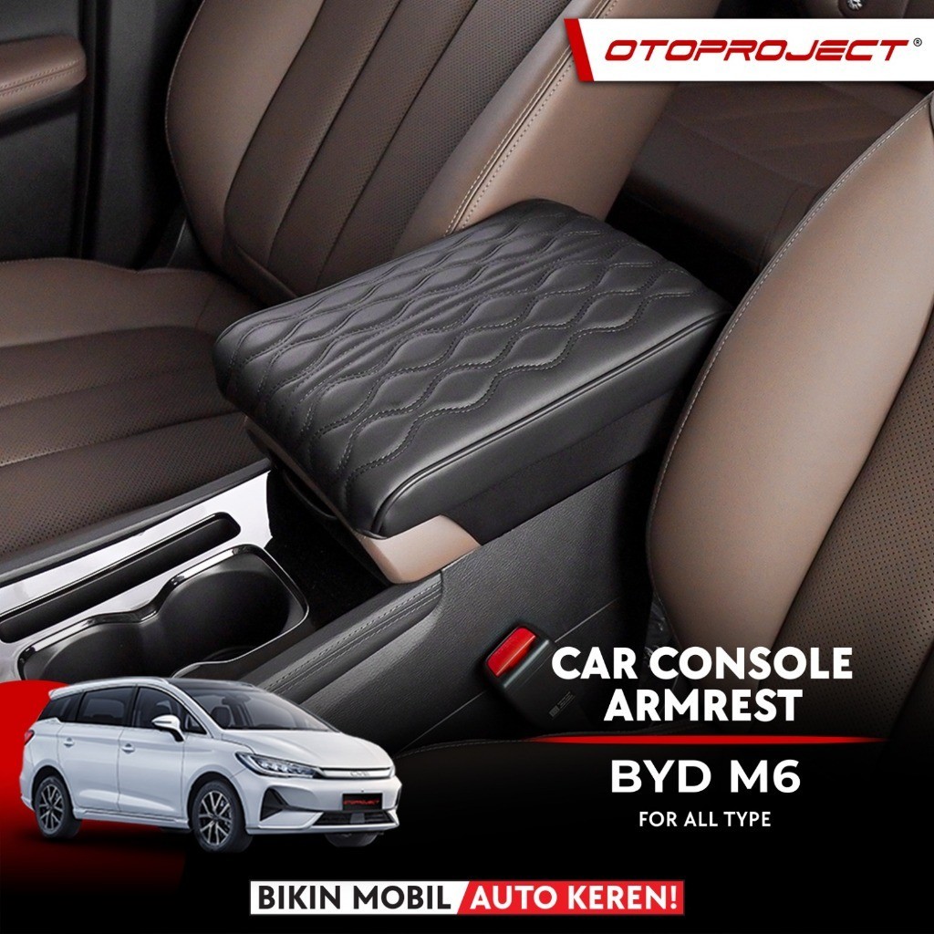 Otoproject Car Console Armrest Cushion BYD M6 Console Box Armrest Cover ...