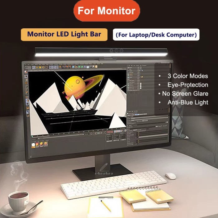 Screenbar Lamp Hanging Lamp Desktop Monitor PCLaptop Screen Fill Light ...