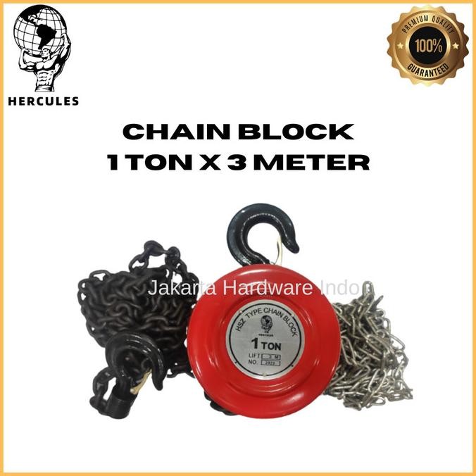 Chain BLOCK 1 TON X 3 METER / TAKEL KARTROL 1T | Shopee Malaysia