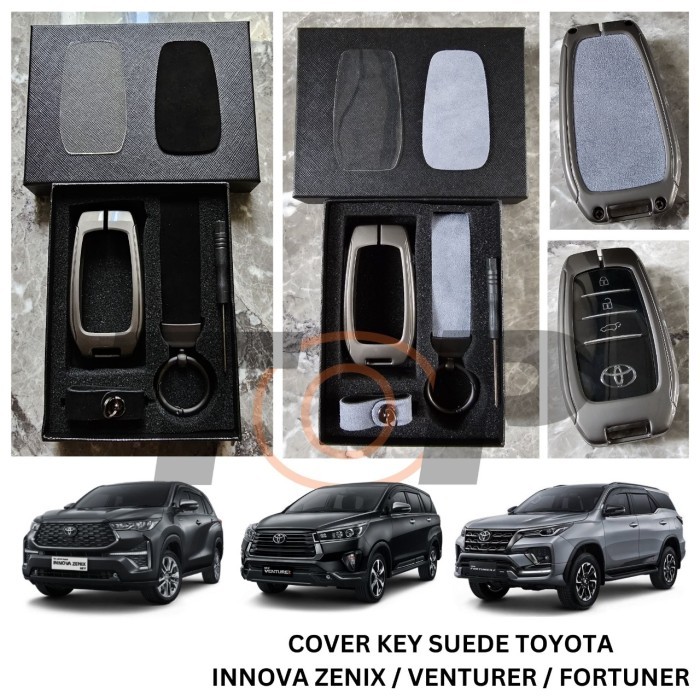 COVER KEY CASE SUEDE PREMIUM FORTUNER/INNOVA ZENIX KEY CASING COVER ...
