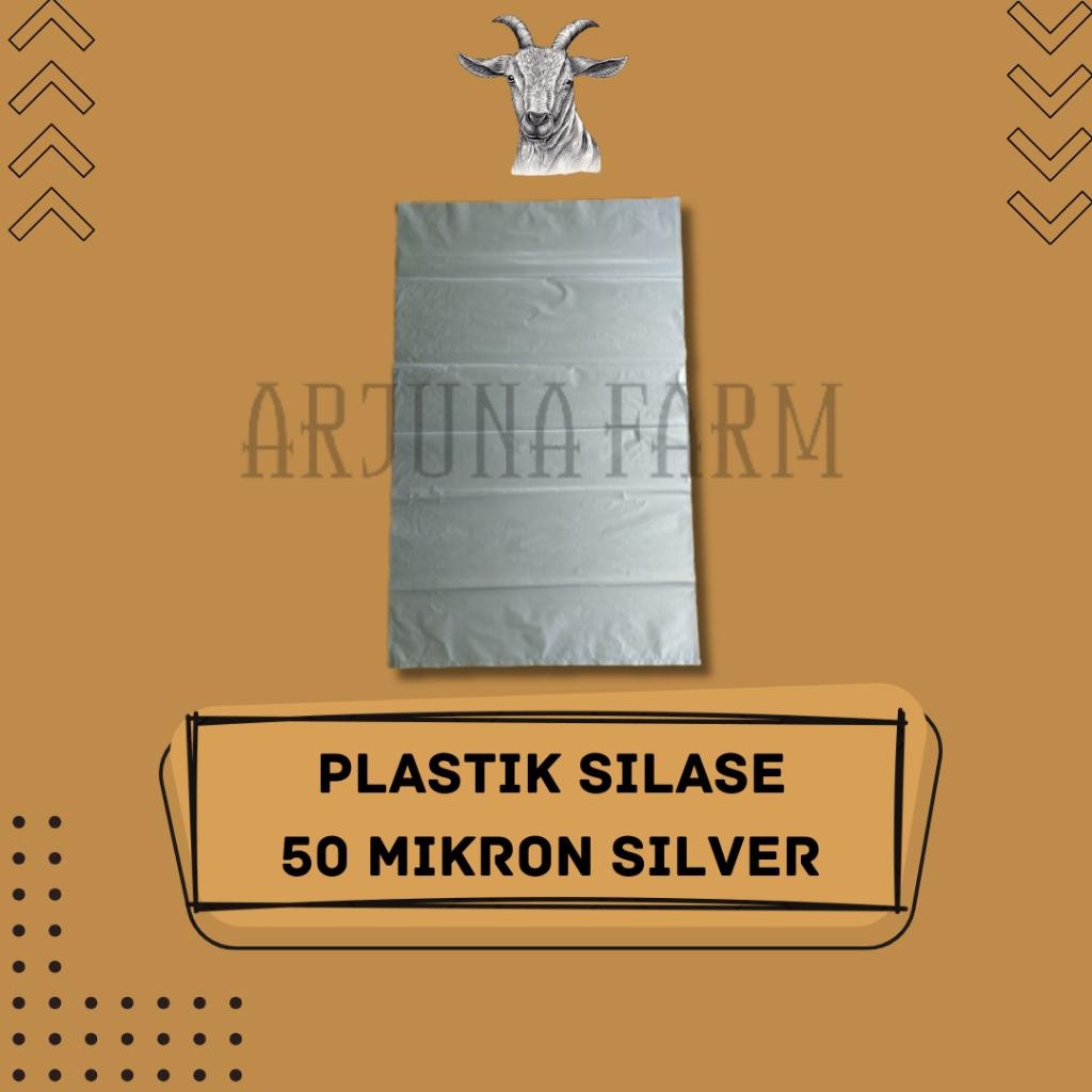 Fermented Plastic Animal Feed Silage Plastic 50 Micron Silver | Shopee ...
