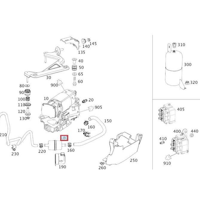 Original Mercedes W166 W212 W218 Compressor Air Filter A2123200169 ...