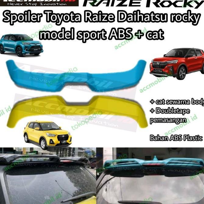 Spoiler for toyota raize daihatsu rocky ativa sport model ABS + Limited ...