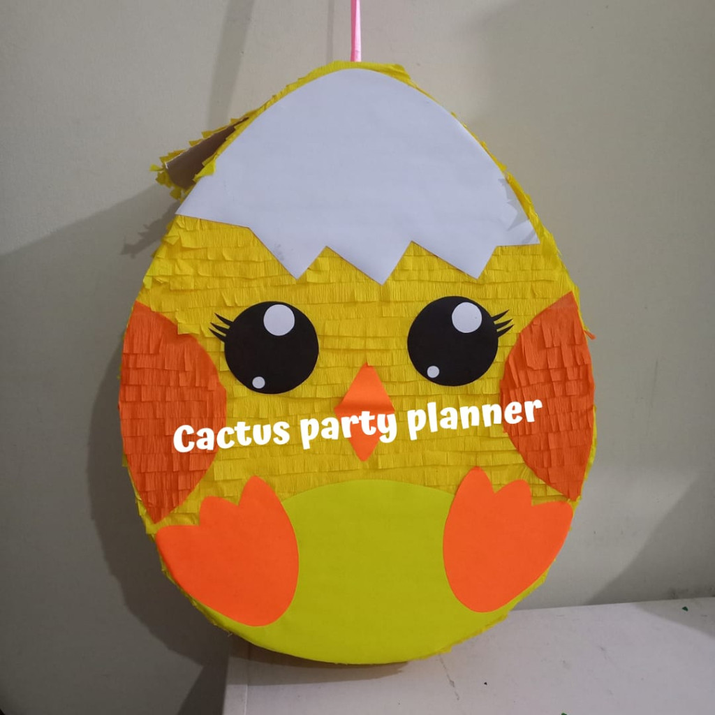 Pinata Hit/Pull Pinata Birthday Character with Chicken Egg Motif ...