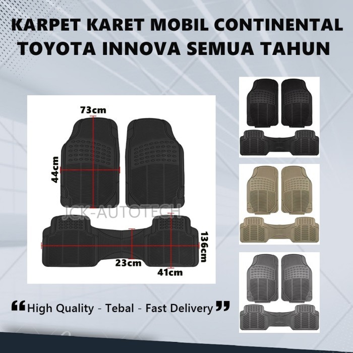 Toyota Innova 2 row continental car rubber carpet | Shopee Malaysia
