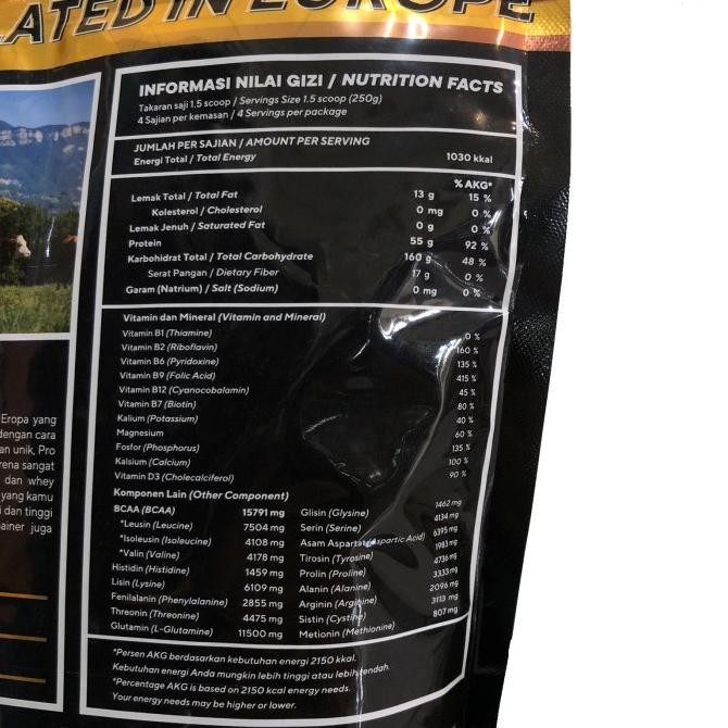 M1 Muscle First Pro Gainer Weight Gain Sermas Protein Milk B77S ...