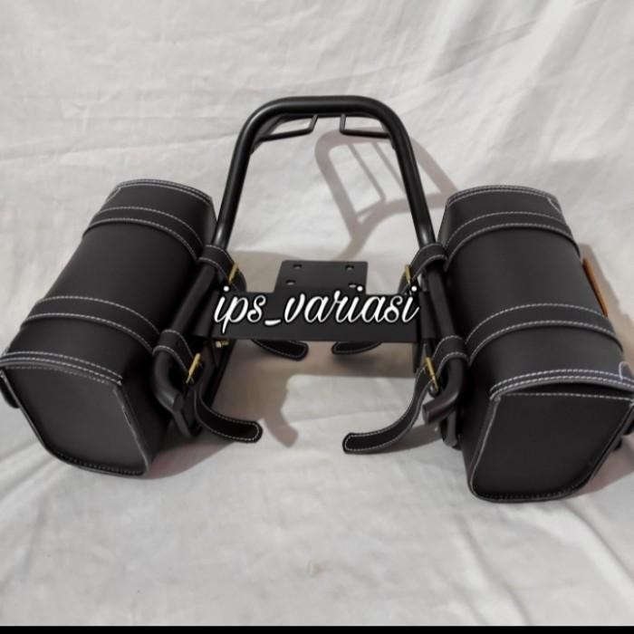 Yamaha Xsr 155 box bracket plus latest Original bag / side bag | Shopee ...