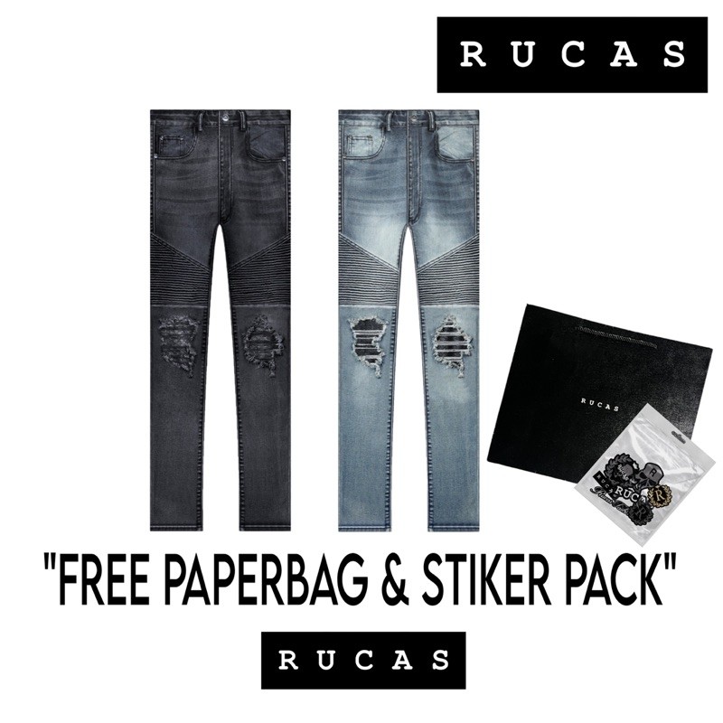 [ORIGINAL] RUCAS Classic Biker Pyhton Jeans | Shopee Malaysia