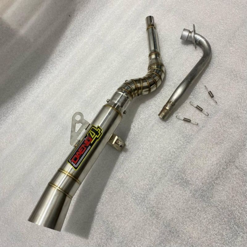 Daeng pipe open spec canister pipe 51mm 1set ellbow exhaust Muffler for ...