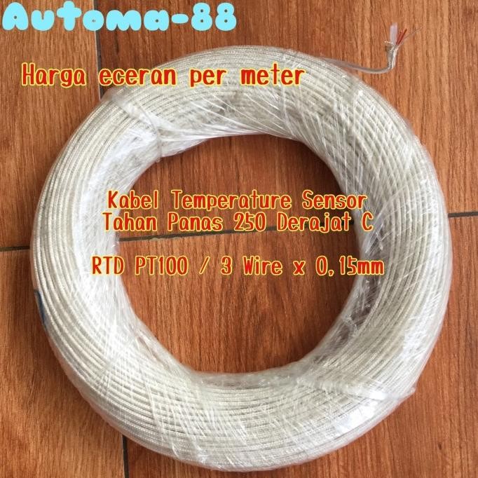 Retail per Meter RTD PT100 3 Wire Heat Resistant Sensor Cable Meter ...
