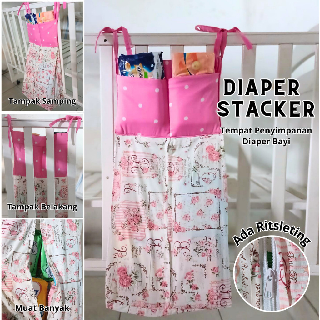 Diaper STACKER Baby Diaper Storage Container hanging Diaper press in ...
