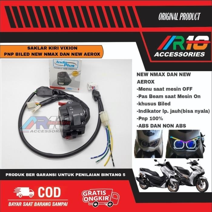 New NMAX 2020 AND NEW AEROX GEN 2 BILED LEFT SWITCH Original | Shopee ...