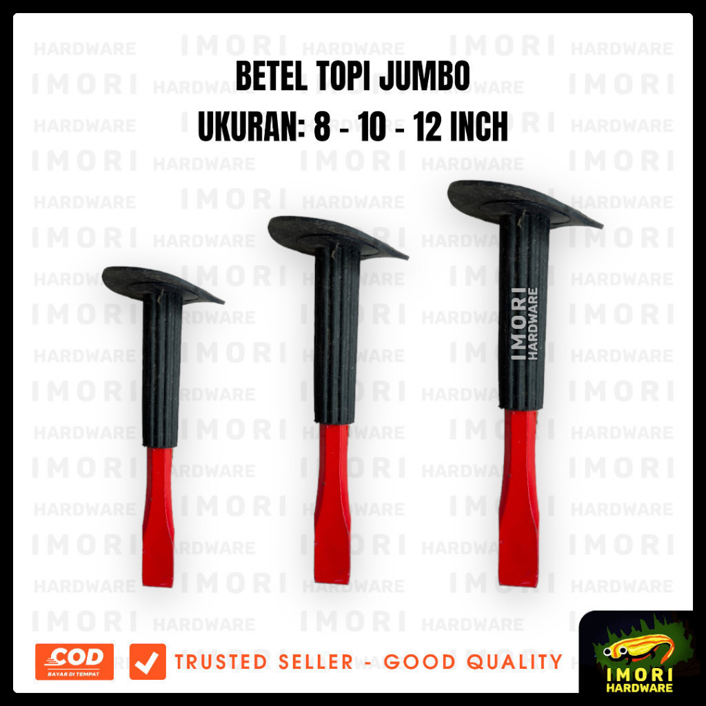 ESLON Betel Hat Jumbo 8 10 12 inch Flat Slab Chisel Stone Concrete Hex ...