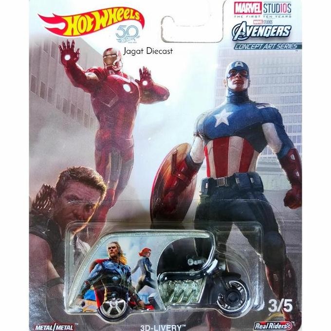 Hot Wheels 50th 3D Livery Avengers Marvel 3 | Shopee Malaysia