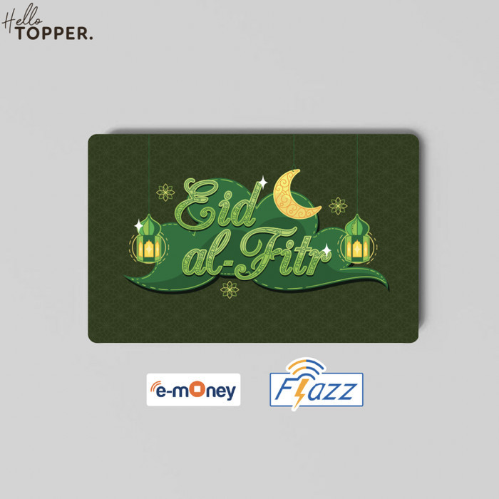 HIJAU Custom Emoney Flazz EToll Card Eid Al-Fitr Ramadhan Green ...