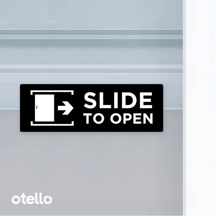 - Sign Slide to Open Signage Board Acrylic Door Sticker Label | Shopee ...
