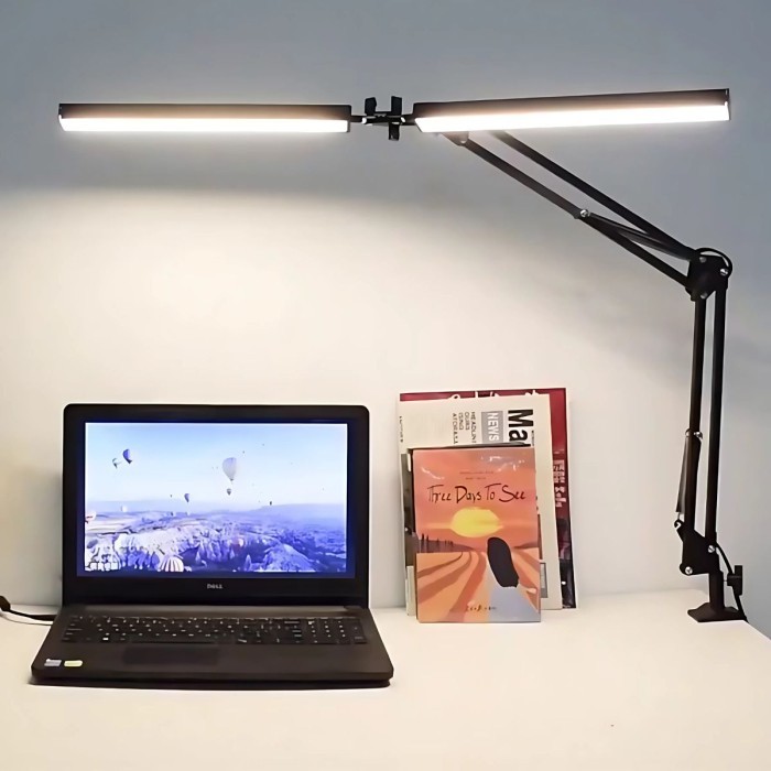 Aesthetic Clamp Study & Computer Desk Lamp (Adjustable Clamp Desk Lamp ...