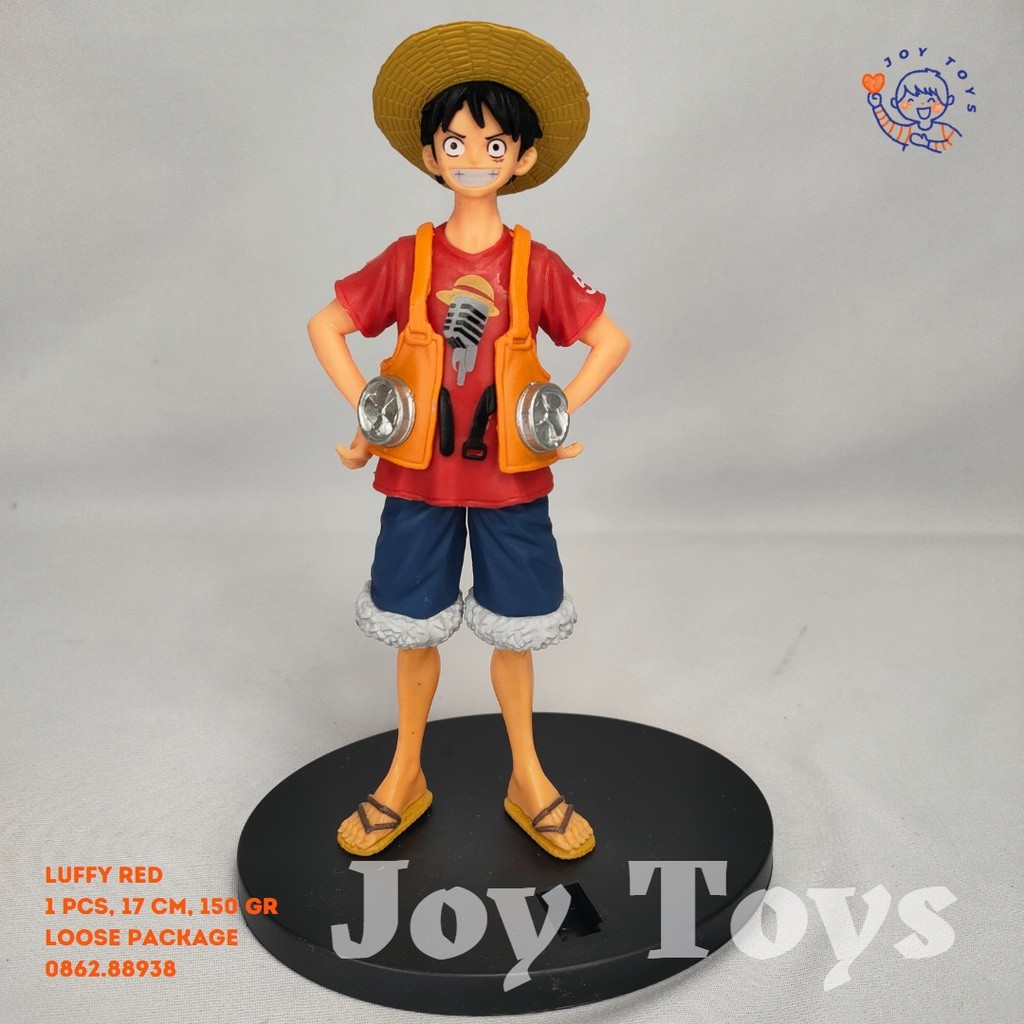 Monkey D LUFFY RED SMALL 1 PCS ONE PIECE FIGURINE | Shopee Malaysia