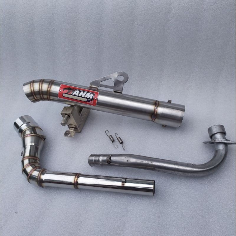 Ahm muffler super open Spec pipe Gp warrior Canister tube type 1set for ...