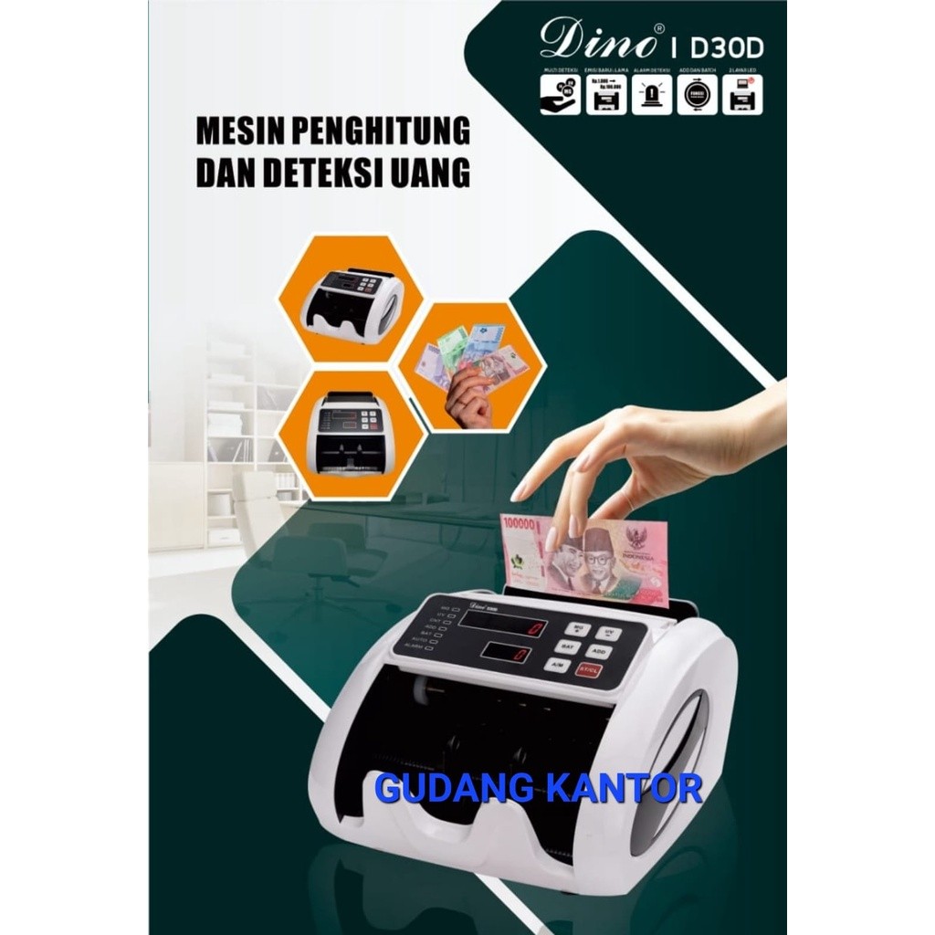 MESIN Money COUNTRY DETECTOR DINO D-30D / D30D MONEY COUNTING MACHINE ...