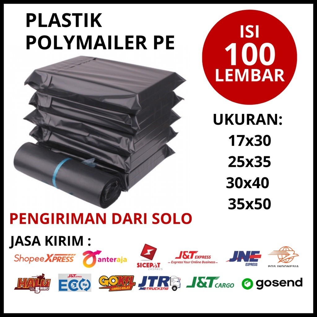 POLI Plastic Packing contains 100 pcs Polymailer 1 pack of 100 sheets ...