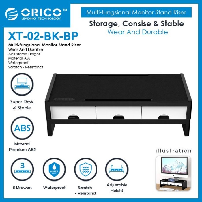 Orico Double Monitor Stand Riser - XT-02 | Shopee Malaysia