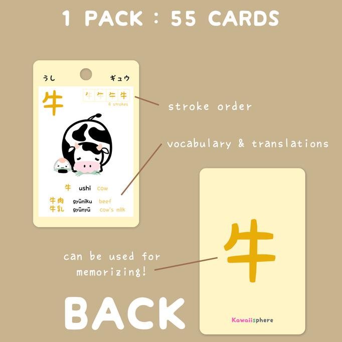 JLPT N5 Kanji Flash Card | Learn Japanese Kanji for Beginner |Kanji N5 ...