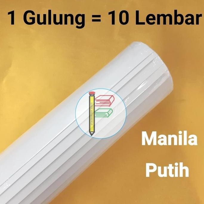 PUTIH Doff White Manila BC Cardboard Paper Per Roll 10 Multipurpose ...