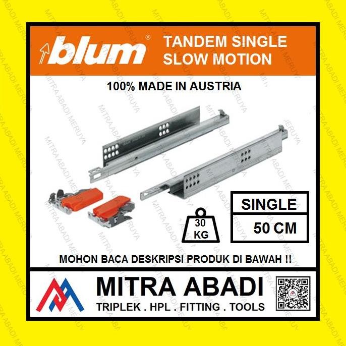 BLUM Tandem Rail 50 cm Single Extension BLUM Drawer Rail BLUM Rail ...