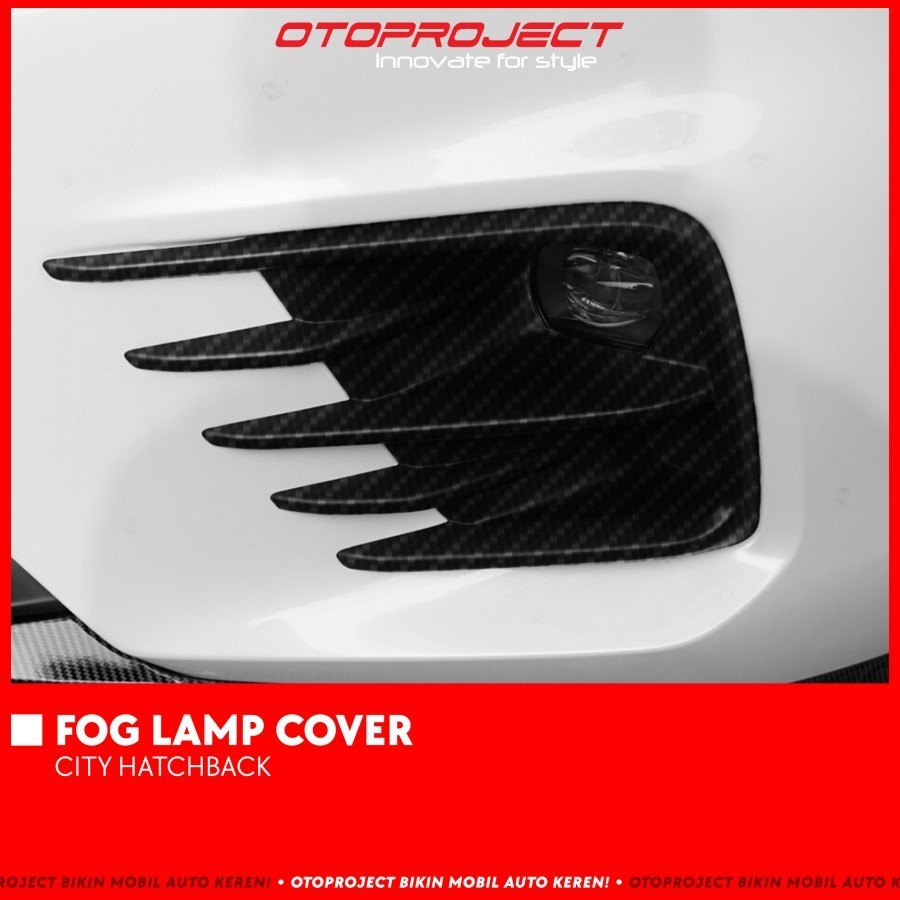 Otoproject - Fog Lamp Cover AN City Hatcback Carbon | Shopee Malaysia