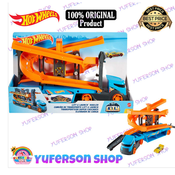 Hot WHEELS TRACK LIFT AND LAUNCH HAULER TOY TRUCK MEGA HAULER | Shopee ...