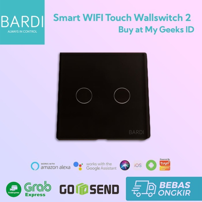 NEW Bardi Smart WiFi Touch Wallswitch Automatic Touch Switch - EU 2 ...