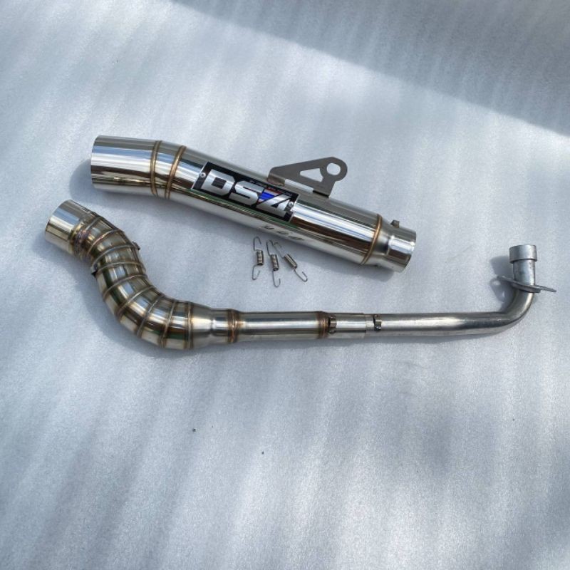 Ds4 pipe super open spec canister 51mm inlet tube type 1set for xrm 125 ...