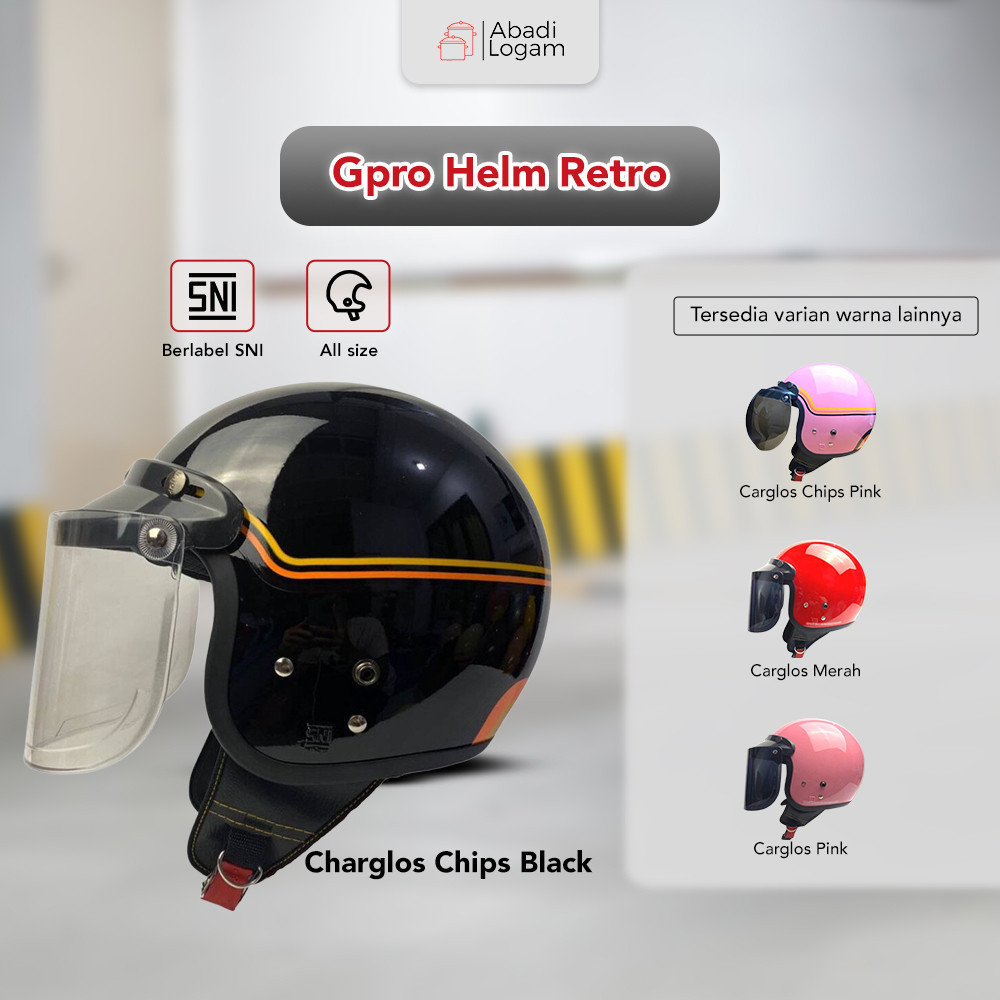 HDS Classic Adult Bogo Helmet, Best SNI Motorcycle Helmet with Unique ...