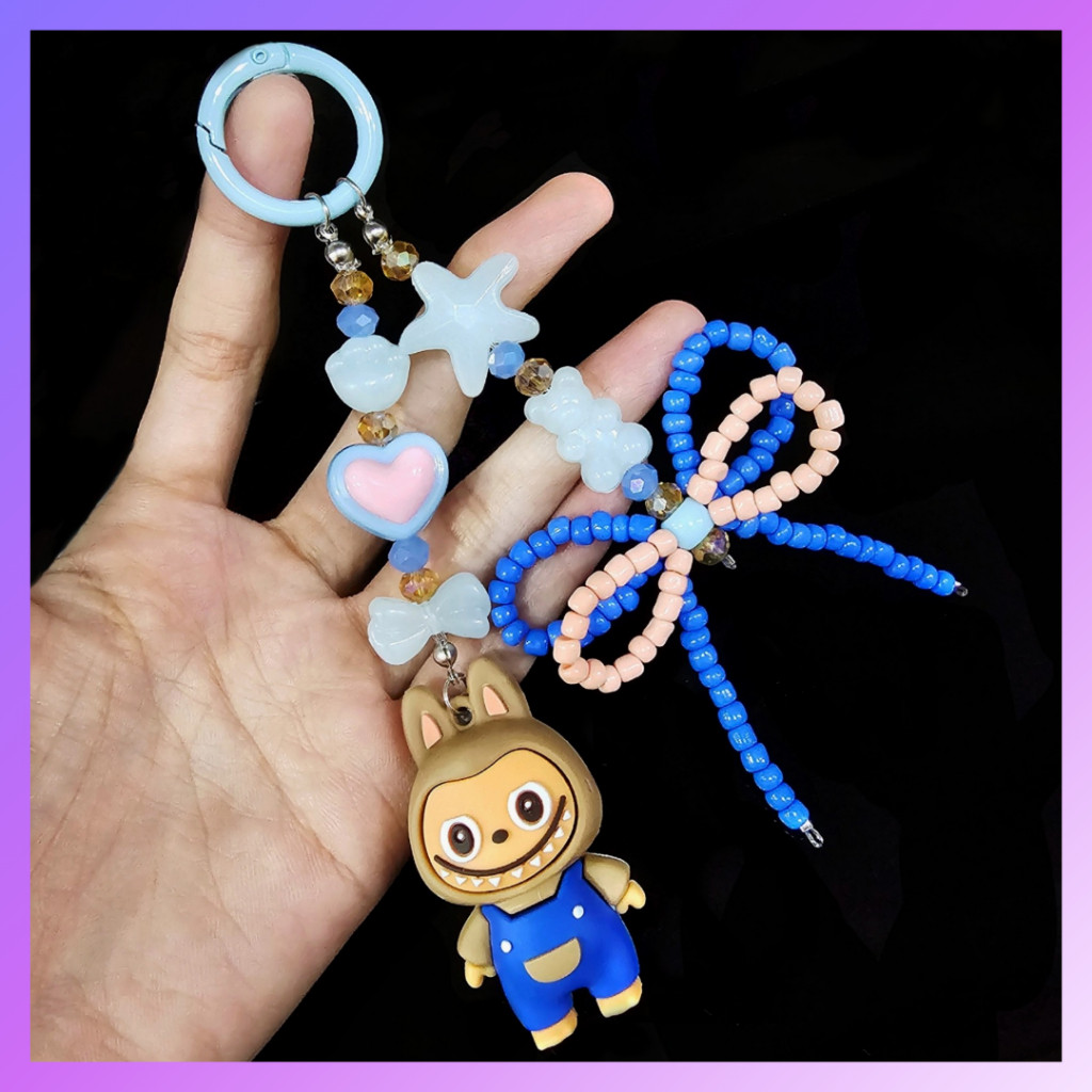 GANTUNGAN Cute Bag Charm Chain / Key Bag Cute Keychain Aesthetic Labubu ...