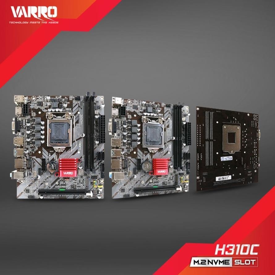 Mobo VARRO H310C / MOTHERBOARD VARRO H310C M.2 NVME DDR4 LGA 1151 for INTEL GEN 6, 7, 8 & 9 M2 ...