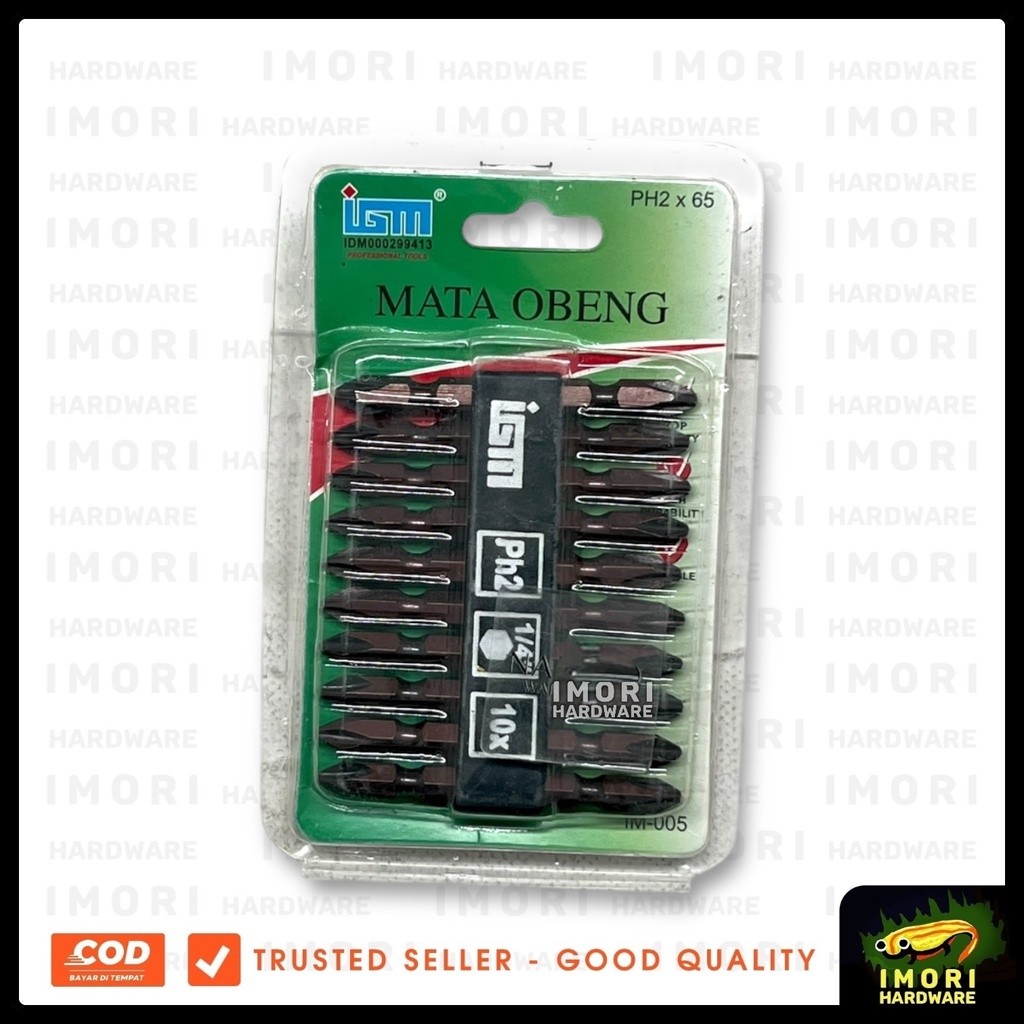 MATA IGM Reciprocating wind screwdriver bit PH2 x 65 mm (+) plus set ...