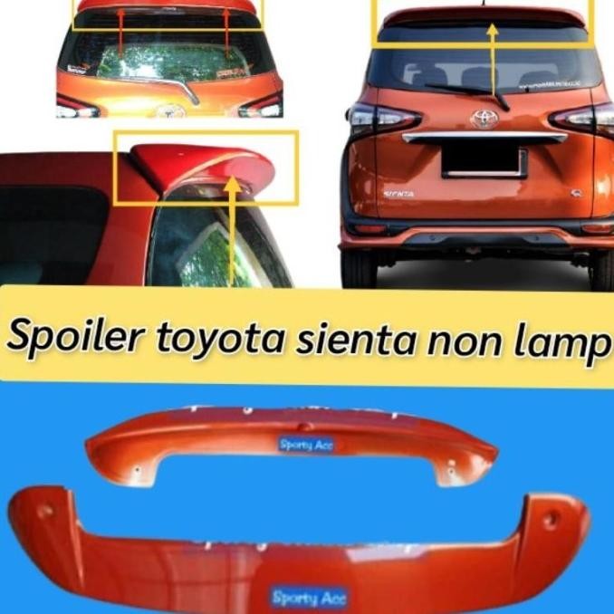 Toyota Sienta non lamp Spoiler - Silver GRT Duraflex PREMIUM | Shopee ...