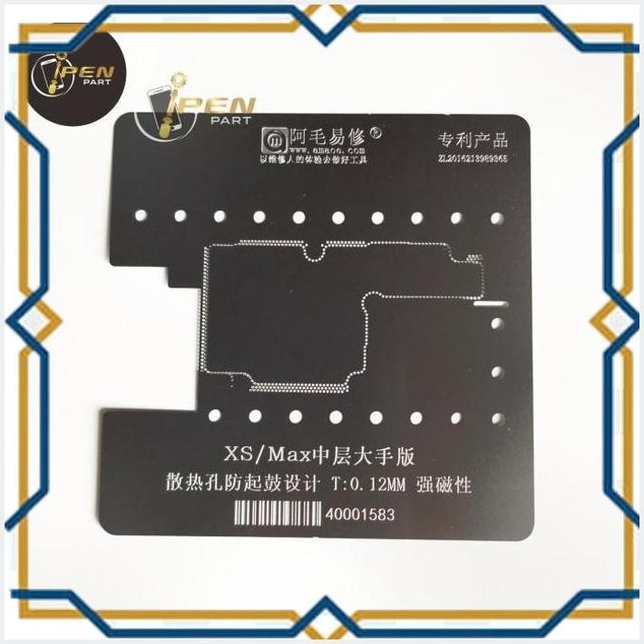 [IPE] IPHONE XS MAX AMAOE ORIGINAL BGA STENCIL MIDDLE FRAME MOLD PLATE ...