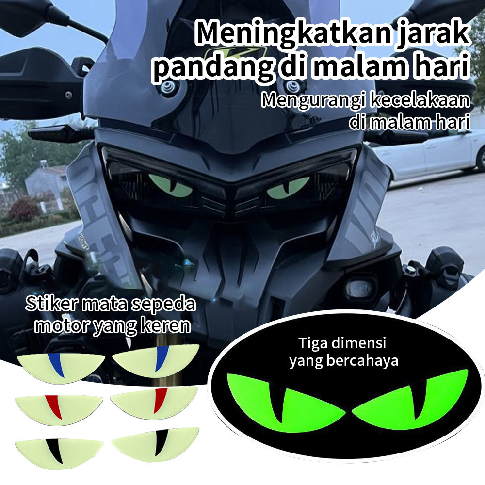 MATA New Reflective N-max Cat's Eye Light Stickers Motorcycle Stickers ...