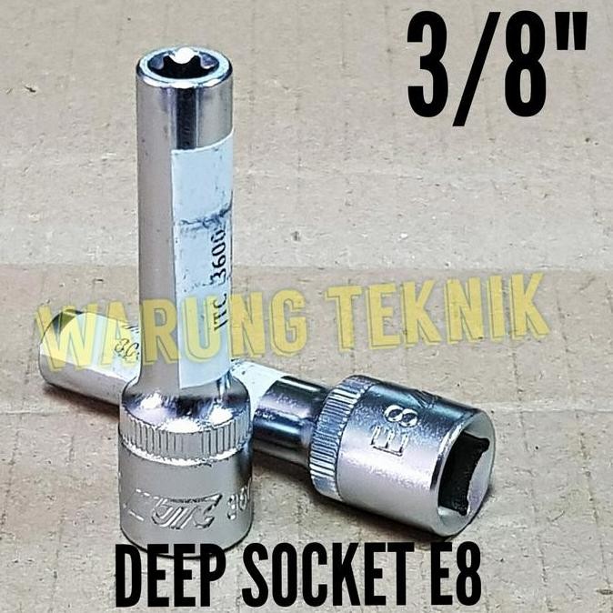 Available JTC 36008 STAR DEEP SOCKET E8 WOMEN'S STAR SOCKET WRENCH 3/8 ...