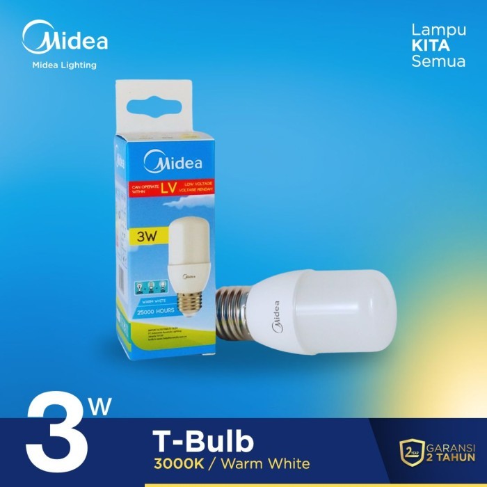 Midea Lighting - Stick Led Bulb 03 Watt Yellow 3000K Warm White ...