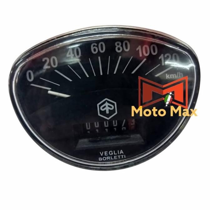 VESPA SUPER SPRINT VEGLIA BORLETTI SPEEDOMETER INDIA WHITE | Shopee ...