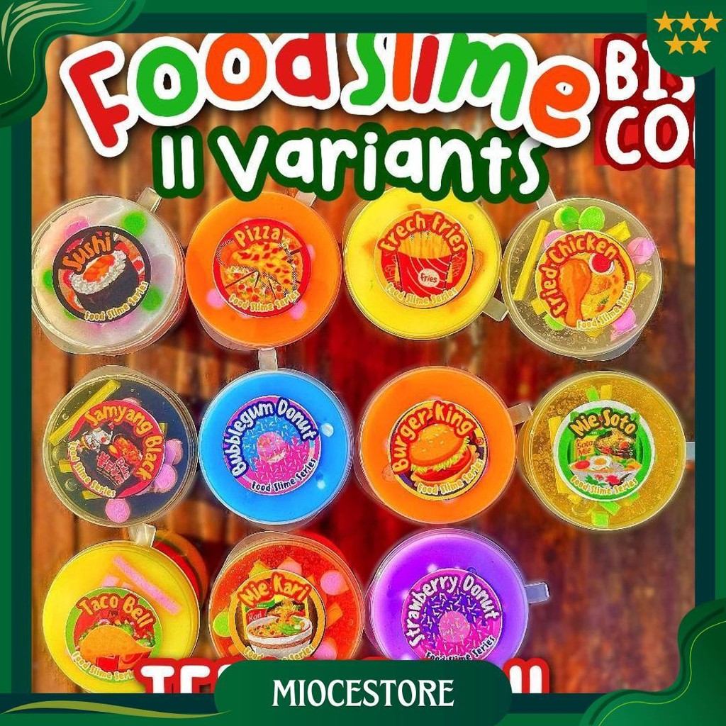 Foodie Slime Package (1 Package Contains 11 Pcs) | Shopee Malaysia