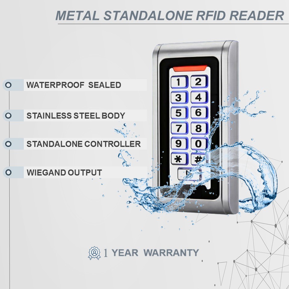 Rfid Waterproof Standalone Reader Outdoor Metal Access Control Access ...