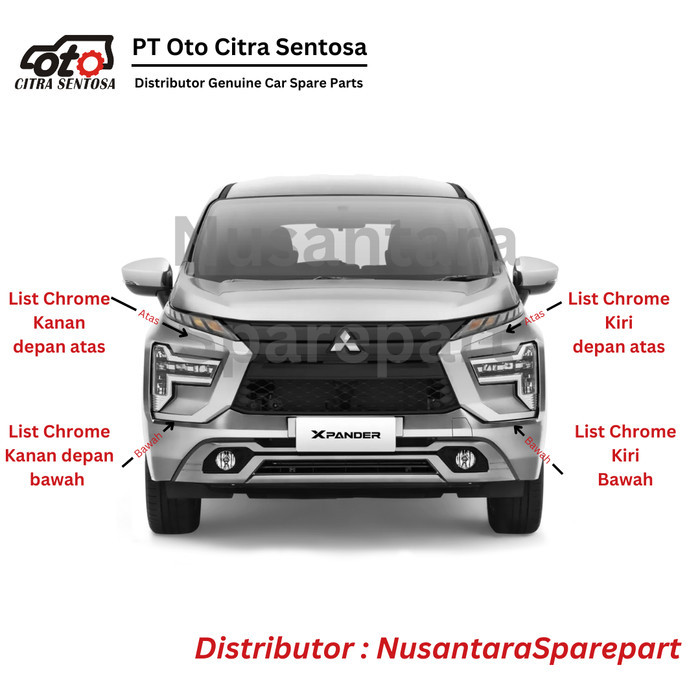 List CHROME ORIGINAL XPANDER FACELIFT FRONT BUMPER | Shopee Malaysia