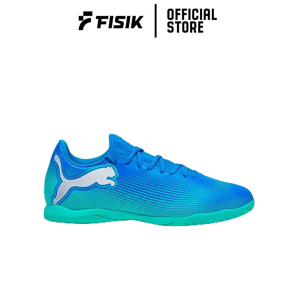 Puma FUTURE FUTSAL SHOES 7 PLAY IT HYPERLINK BLUE MINT PUMA WHITE ...