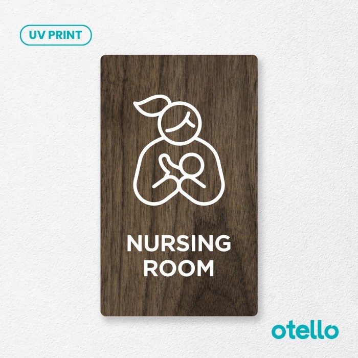 KAYU Nursing Room Sign Board Wooden Print UV Signage Breastfeeding Room ...